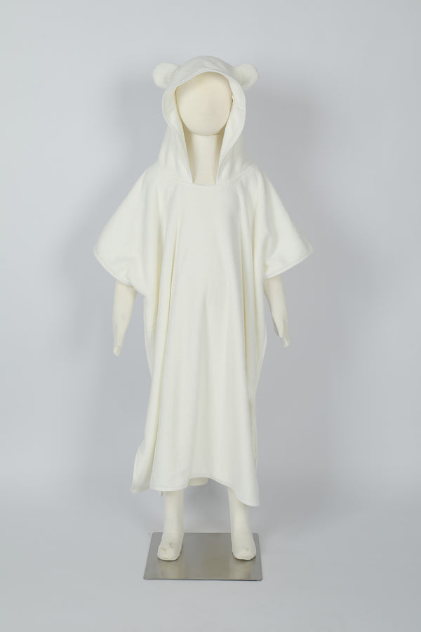 Adorable White Kids Cappa - Soft & Absorbent for Ages 4-11 – DrSleeep.ae